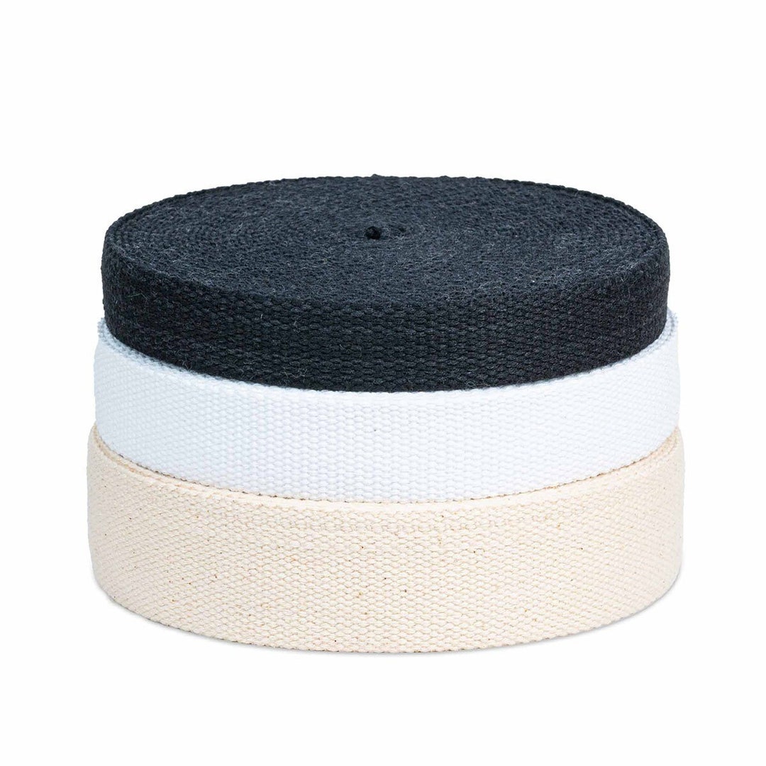 25mm Heavy Duty Cotton Webbing 100% Cotton 1 Inch Wide Sewing Bag ...