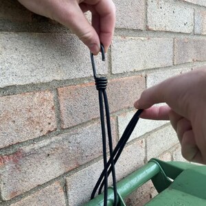 Wheelie Bin Straps Lid Securing Tie Down Strap No Drilling Bungee Cord ...
