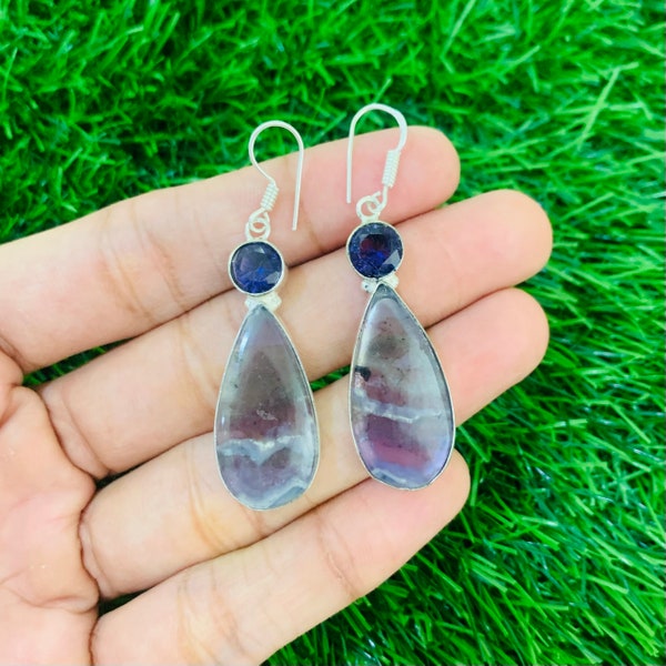 Fluorite Earrings - Etsy