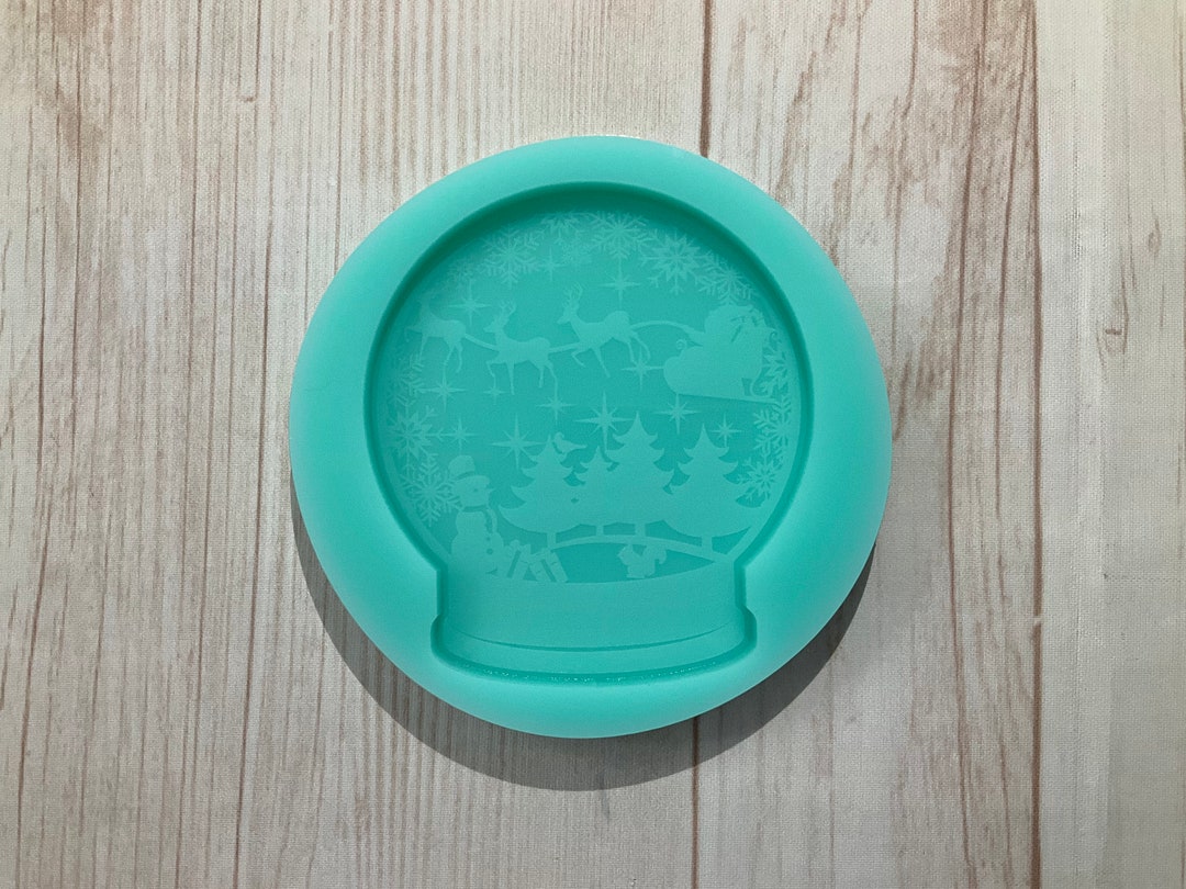 Santa Christmas Snow Globe Resin Mold - Etsy
