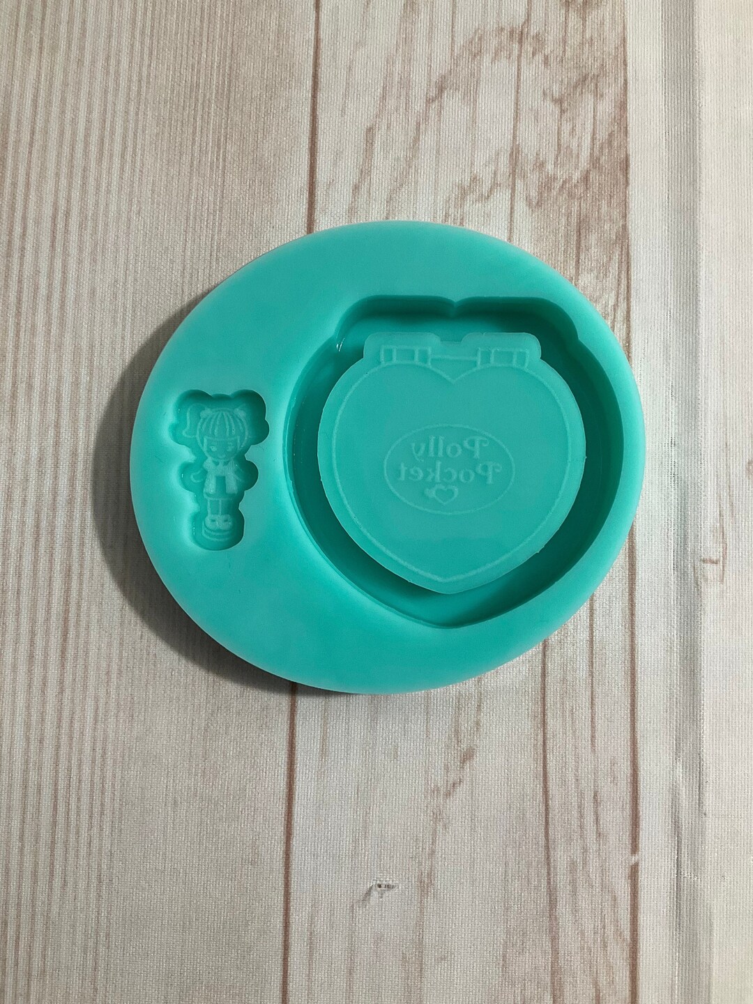 Polly Pocket Heart Compact Resin Mold, Shaker Molds for Epoxy Resin ...