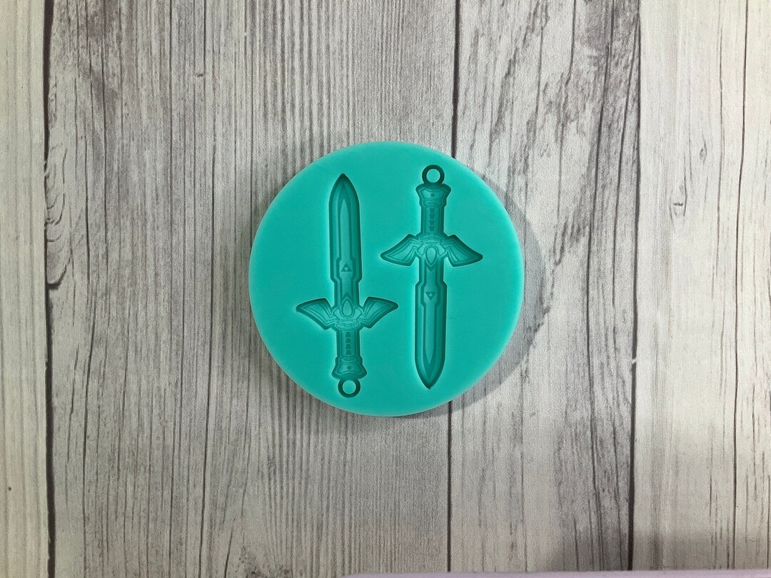 Sword Earrings Resin Mold, Gamer Mold, Video Game Mold, Silicone Mold ...
