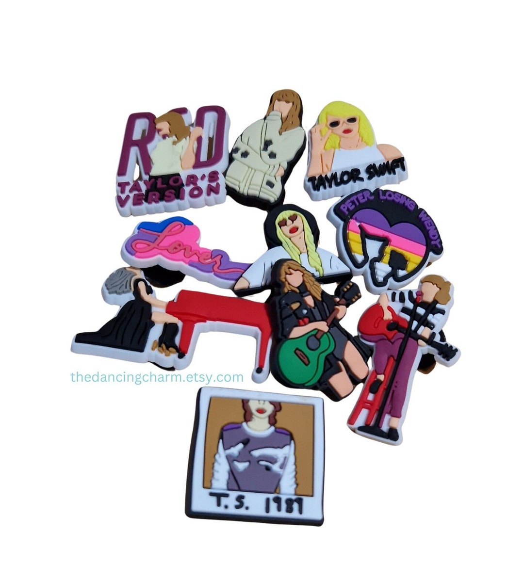 Taylor Swift Themed Croc Charms, Taylor Swift Shoe Charms, Taylor Swift ...