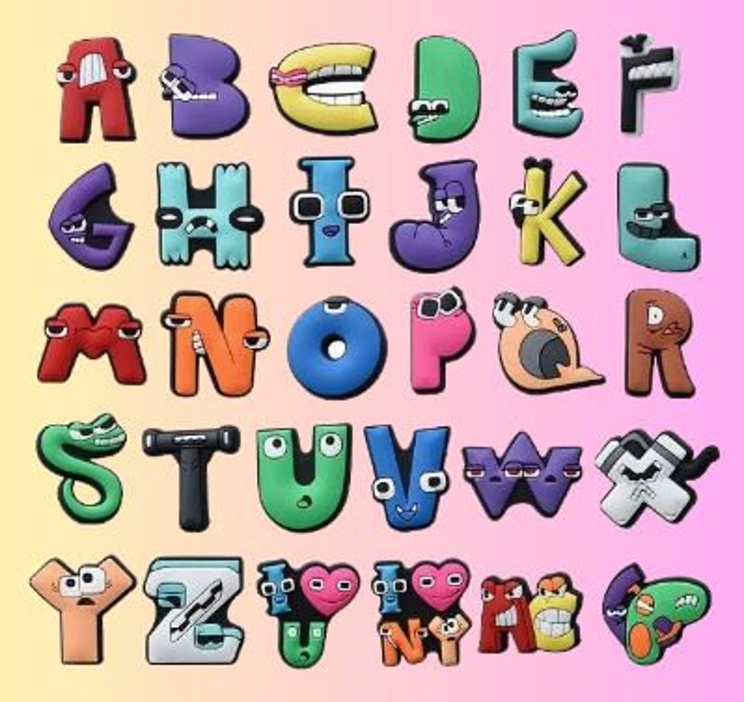 Funny Letters Croc Charms, Alphabet Shoe Charms, Jibbitz Approx. 30mm X ...