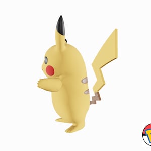 Pikachu Life-sized STL 3D Printing Pokemon Files (fan Art), Digital ...
