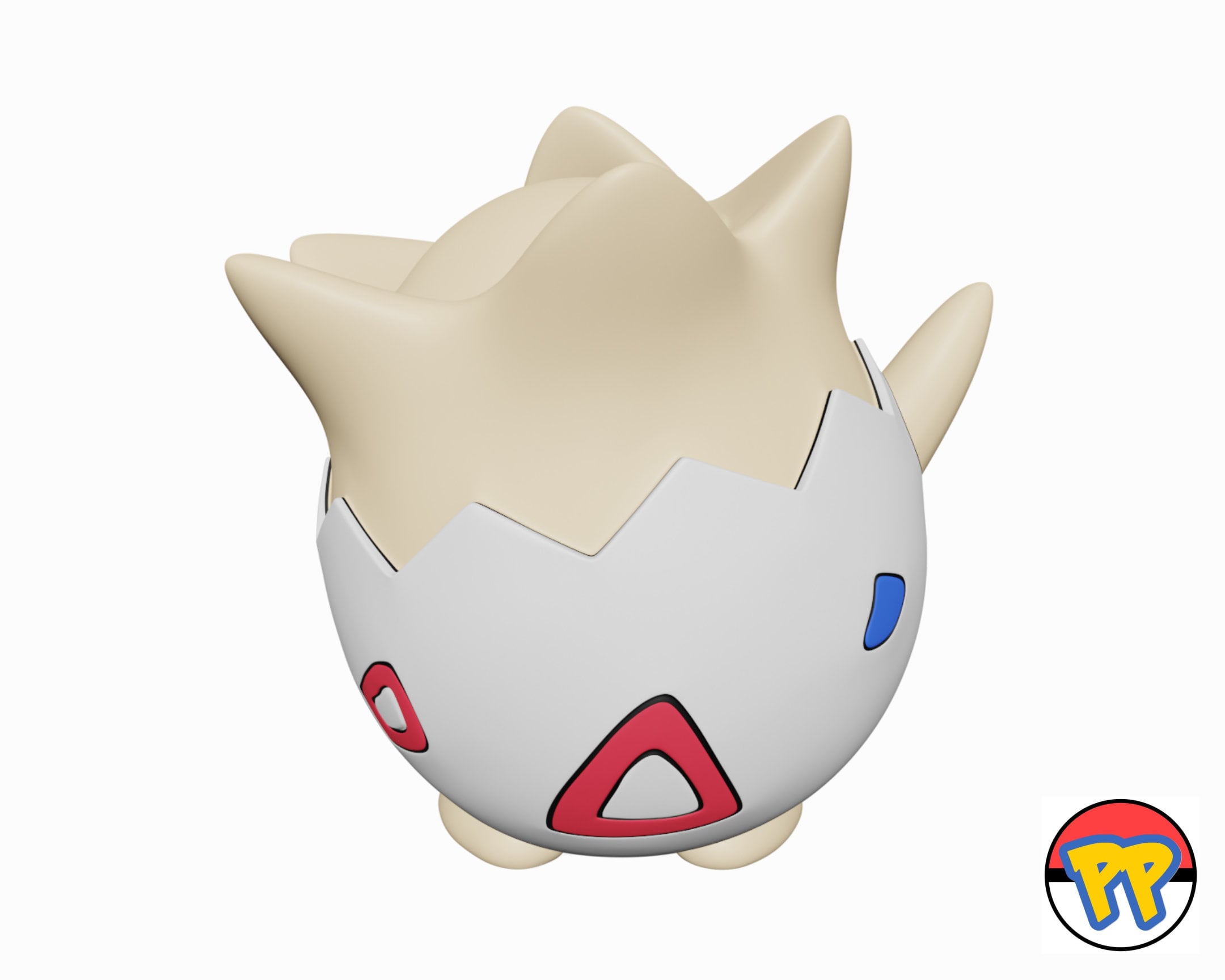Togepi Life-sized STL 3D Printing Pokemon Files (fan Art), Digital ...