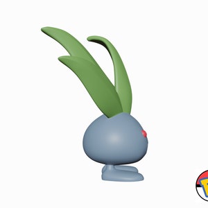 Oddish Life-sized STL 3D Printing Pokemon Files (fan Art), Digital ...