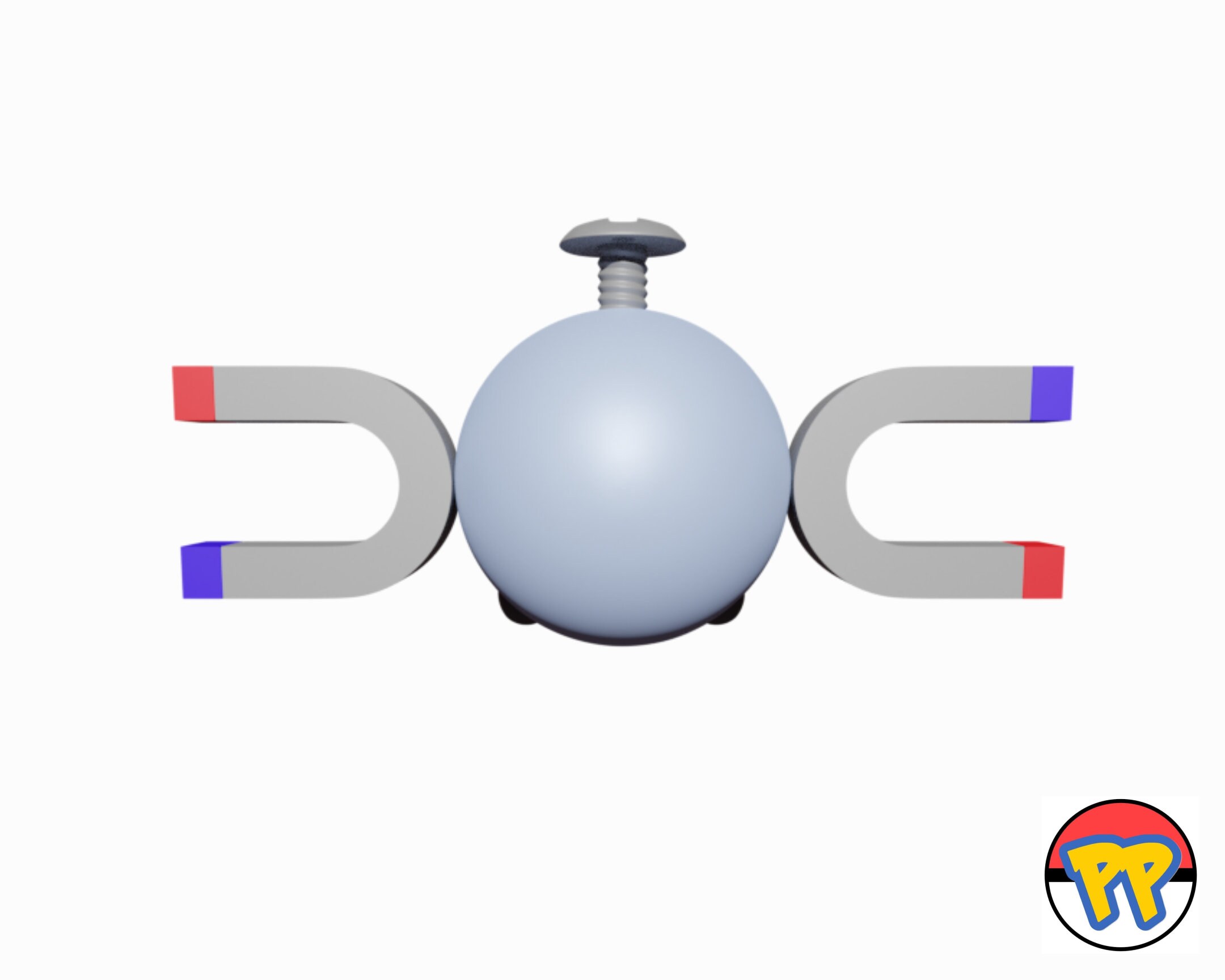 Magnemite Life-sized STL 3D Printing Pokemon Files (fan Art), Digital ...