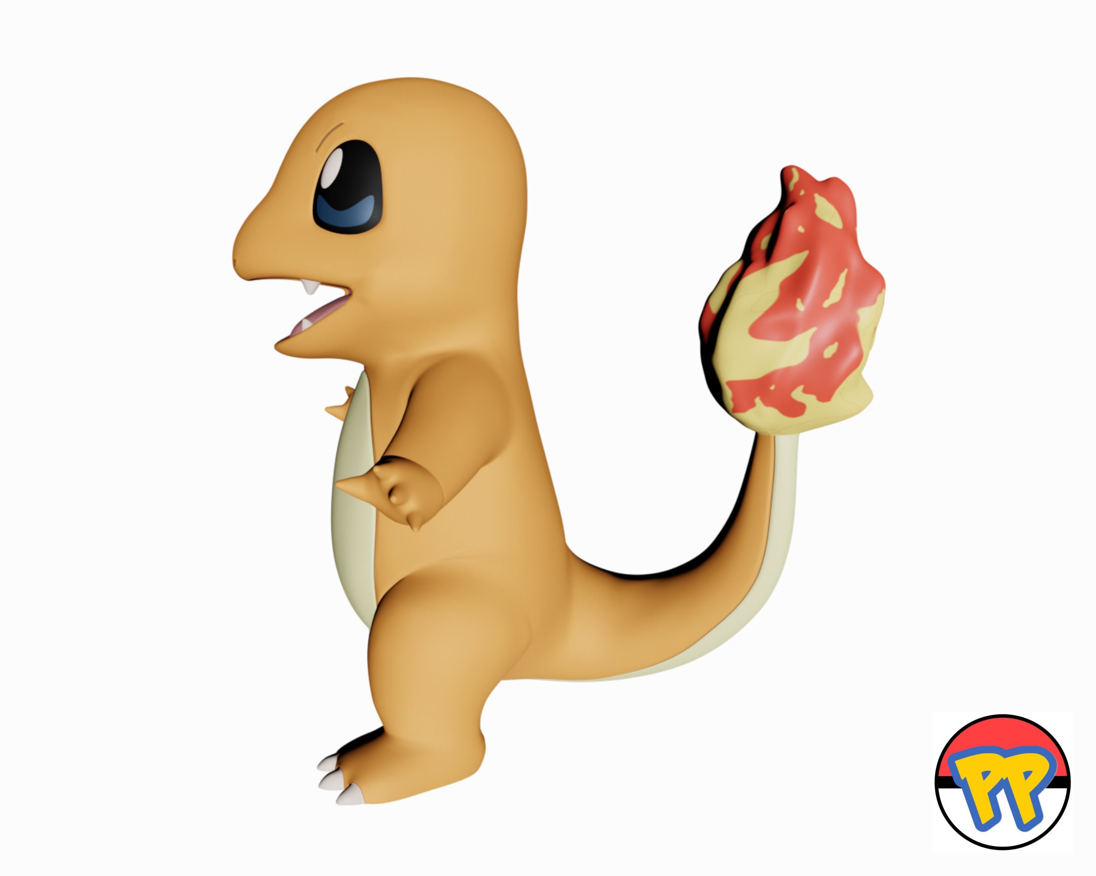 Charmander Life-sized STL 3D Printing Pokemon Files (fan Art), Digital ...