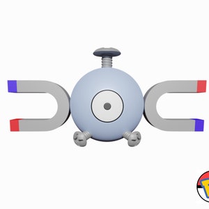 Magnemite Life-sized STL 3D Printing Pokemon Files (fan Art), Digital ...