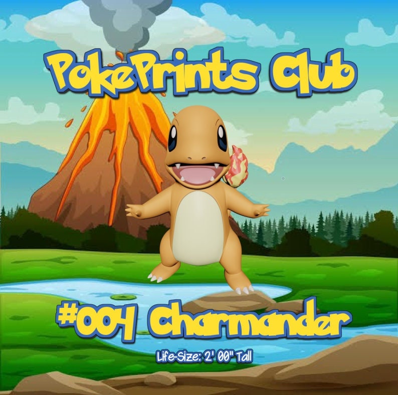 Charmander Life-sized 3D Printing STL Files fan Art - Etsy Australia