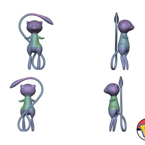 Mew Life-sized STL 3D Printing Pokemon Files (fan Art), Digital ...