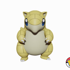 Sandshrew Life-sized STL 3D Printing Pokemon Files (fan Art), Digital ...