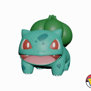 Bulbasaur Life-sized STL 3D Printing Pokemon Files (fan Art), Digital ...