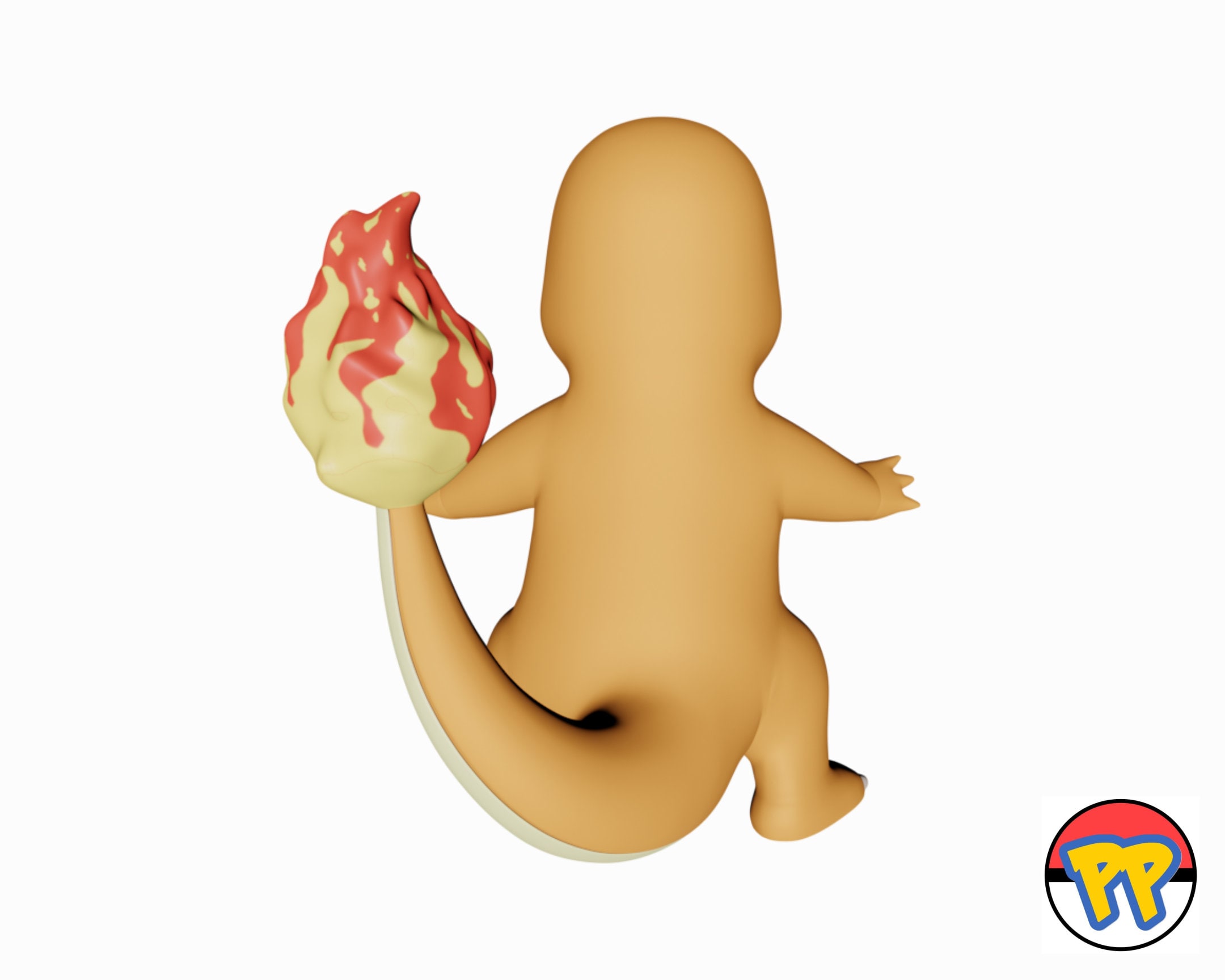 Charmander Life-sized STL 3D Printing Pokemon Files (fan Art), Digital ...