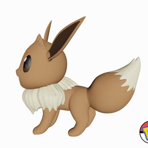 Eevee Life-sized STL 3D Printing Pokemon Files (fan Art), Digital ...