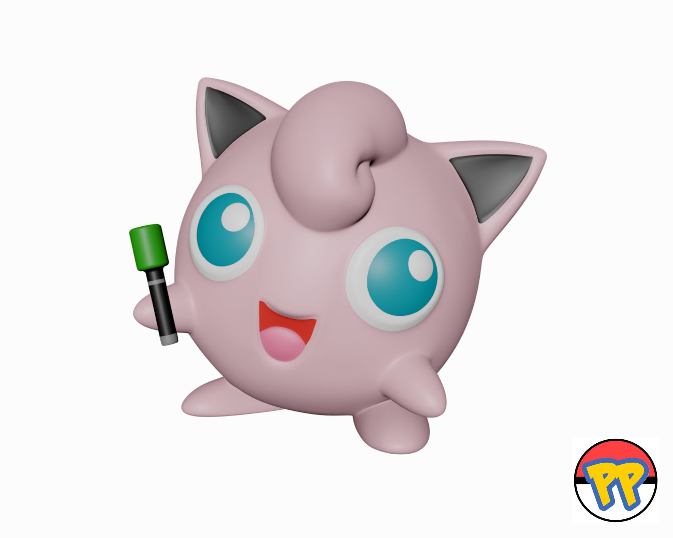 Jigglypuff Life-sized STL 3D Printing Pokemon Files (fan Art), Digital ...
