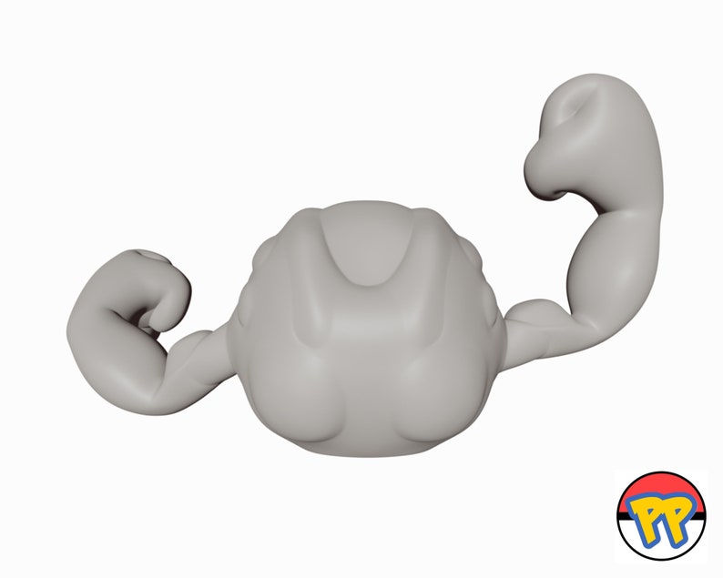 Geodude Life-sized STL 3D Printing Pokemon Files (fan Art), Digital ...