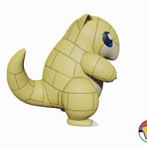 Sandshrew Life-sized STL 3D Printing Pokemon Files (fan Art), Digital Download for 3D Printer ...