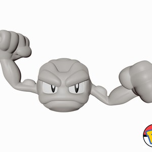 Geodude Life-sized 3D Printing STL Files fan Art - Etsy