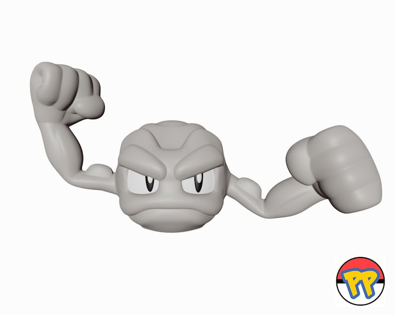 Geodude Life-sized STL 3D Printing Pokemon Files (fan Art), Digital ...