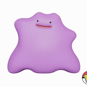 Ditto Life-sized STL 3D Printing Pokemon Files (fan Art), Digital ...