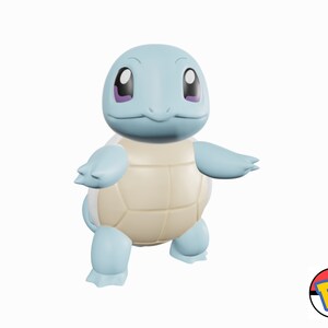 Squirtle Life-sized STL 3D Printing Pokemon Files (fan Art), Digital ...