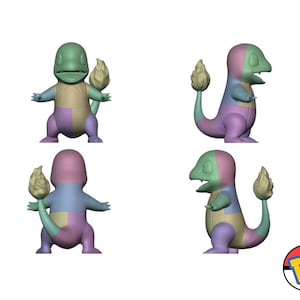 Charmander Life-sized STL 3D Printing Pokemon Files (fan Art), Digital ...