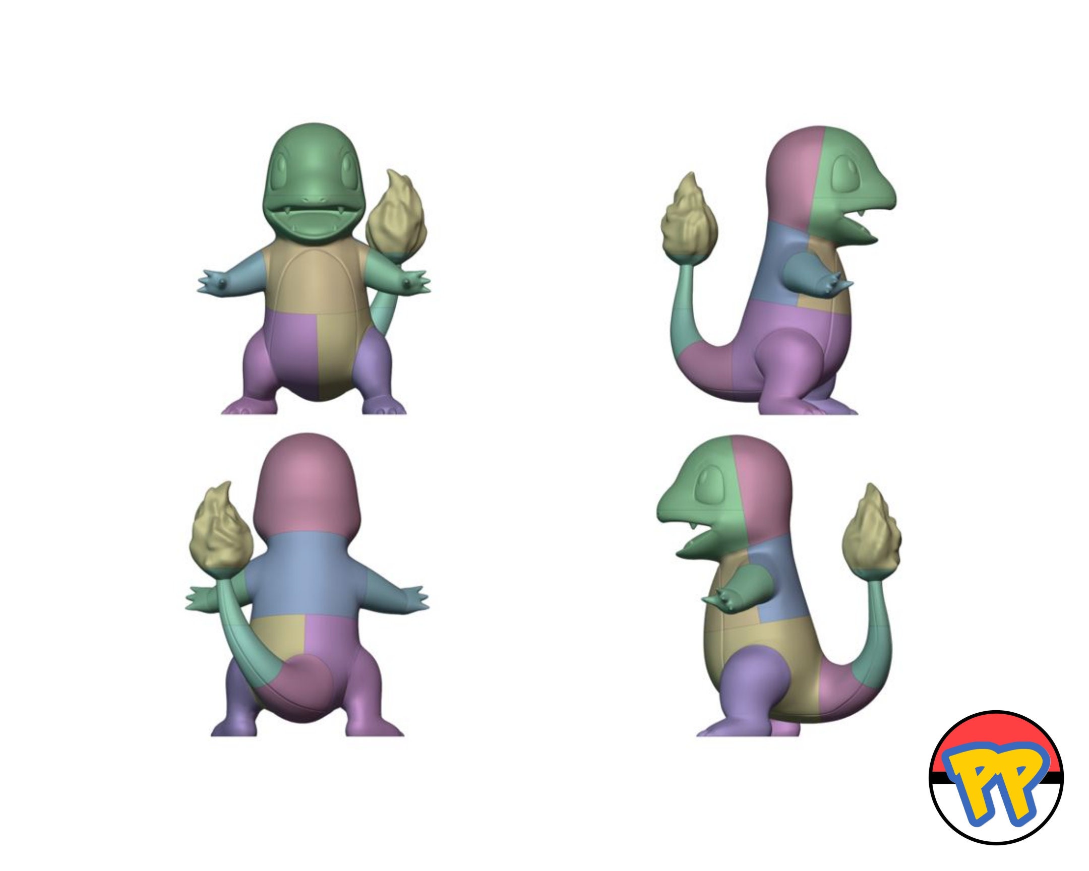 Charmander Life-sized STL 3D Printing Pokemon Files (fan Art), Digital ...