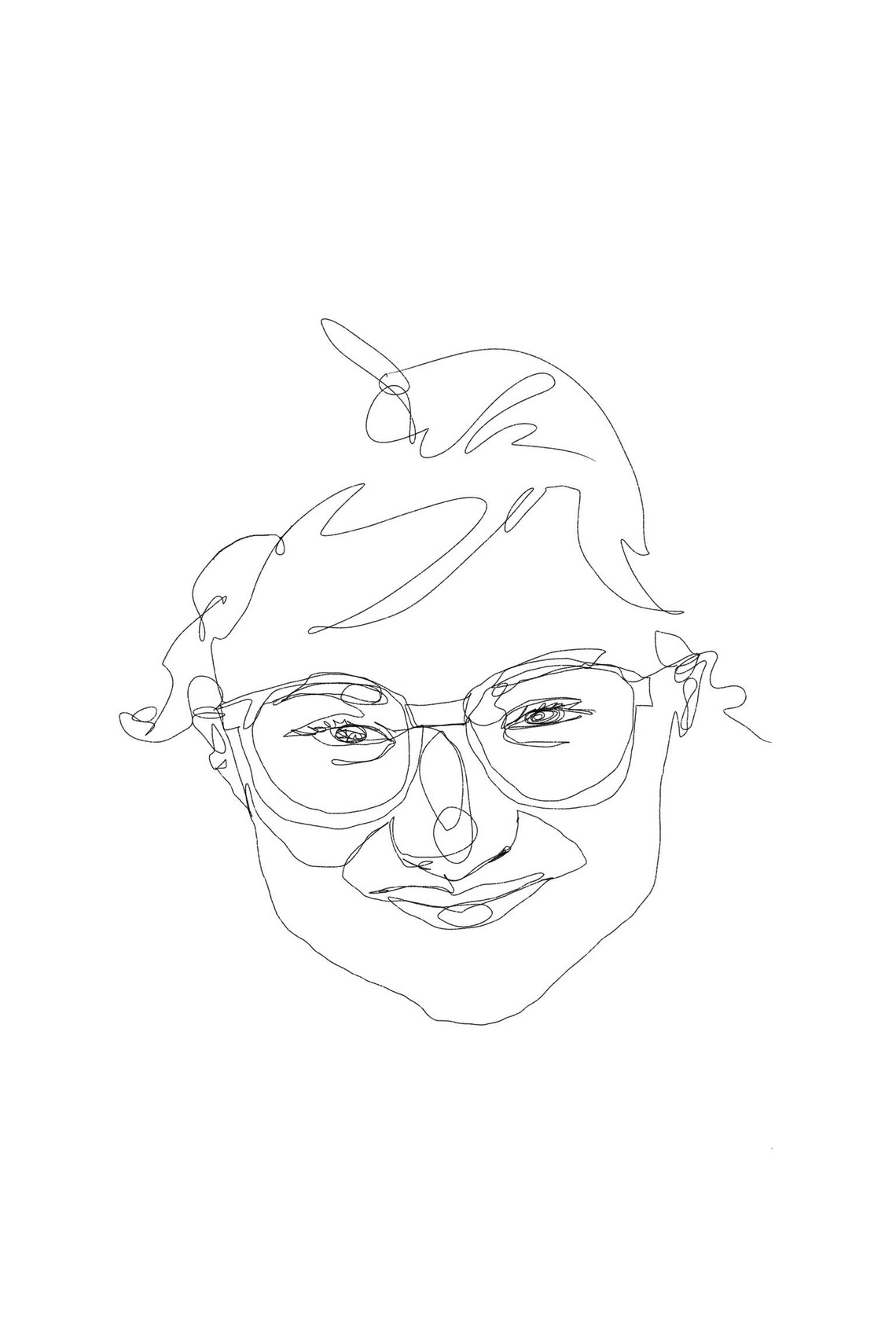 Line Drawing Portrait - Etsy