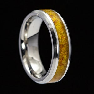 Amber Stainless Steel Ring - Etsy