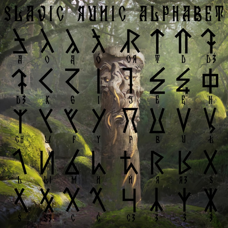 Slavic Runes | Polish Pagan Runes | Slavic Runic Phonetic Alphabet ...