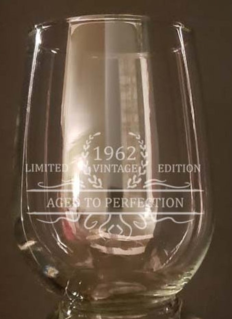 Stemless Custom Limited Edition Vintage Style Glass - Etsy