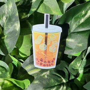Starry Boba Tea Sticker - Etsy