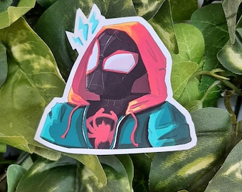 Individual Spiderverse Stickers Paper Sticker Spiderman Miles Morales ...