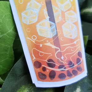 Starry Boba Tea Sticker - Etsy