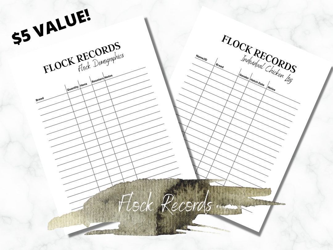 Printer Friendly Chicken Flock Records | Flock Information | Poultry ...