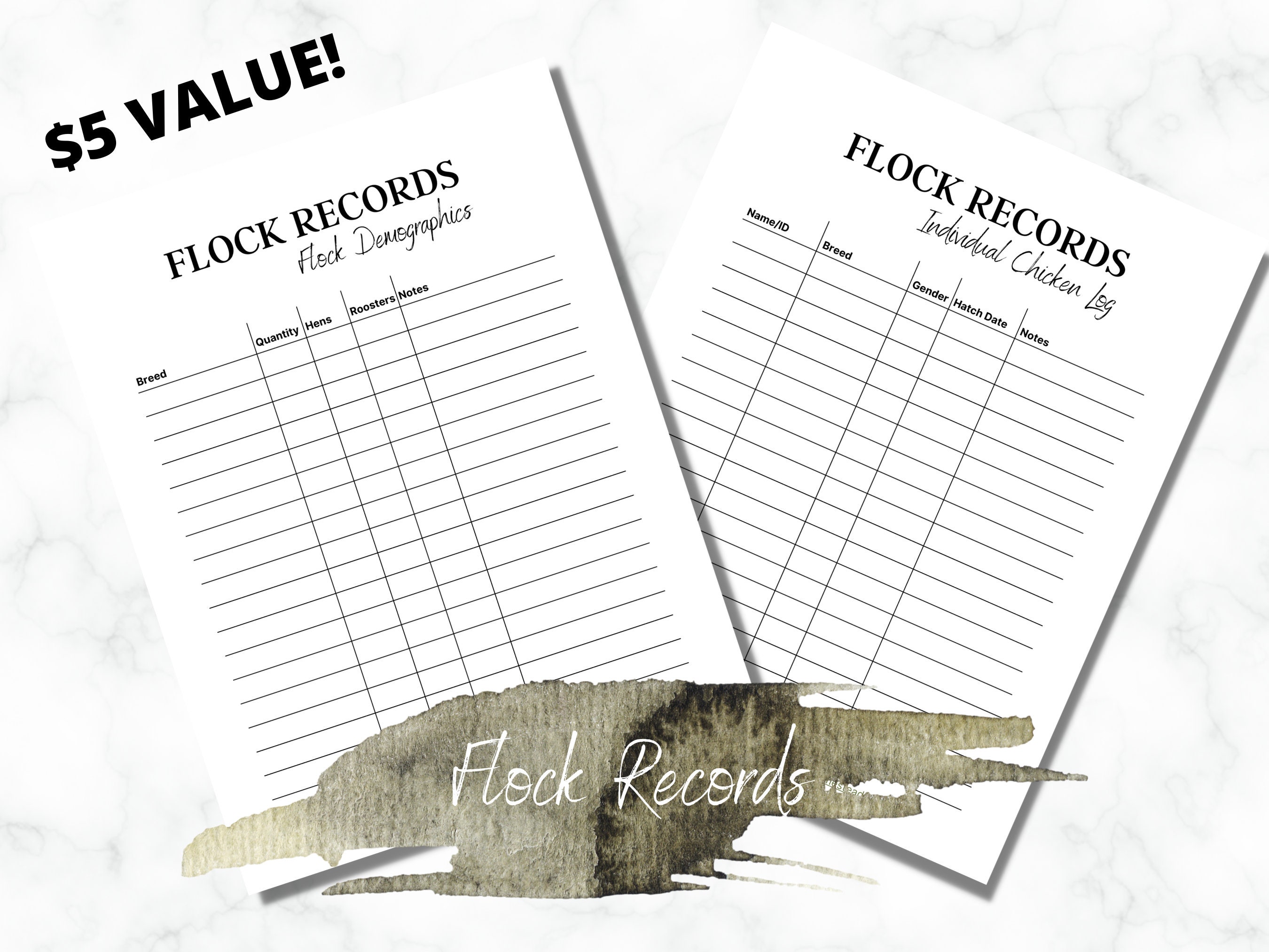Printer Friendly Chicken Flock Records | Flock Information | Poultry ...