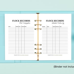 Printer Friendly Chicken Flock Records | Flock Information | Poultry ...
