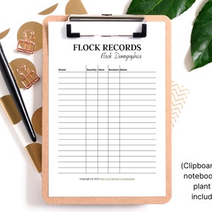 Printer Friendly Chicken Flock Records | Flock Information | Poultry ...