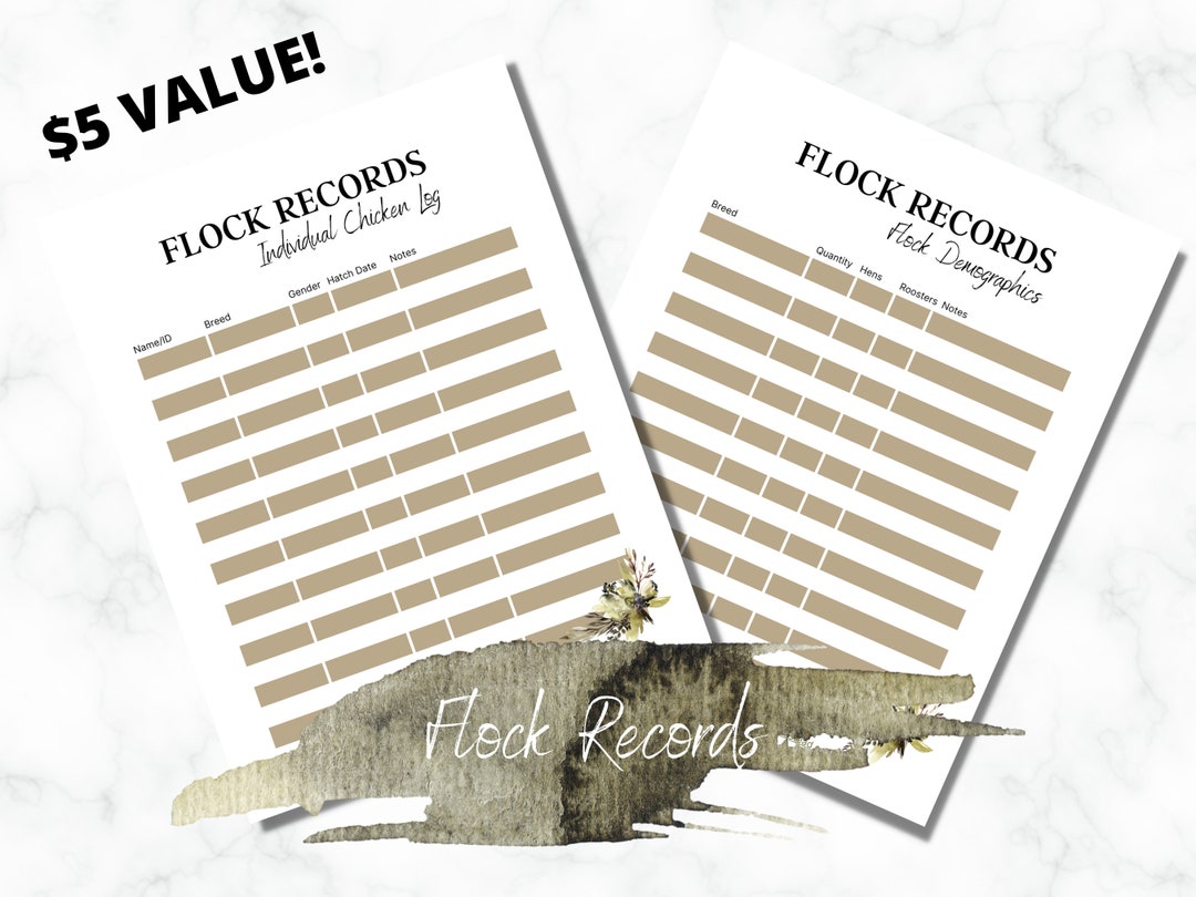 Chicken Flock Records | Flock Information | Poultry Planner | Chicken ...