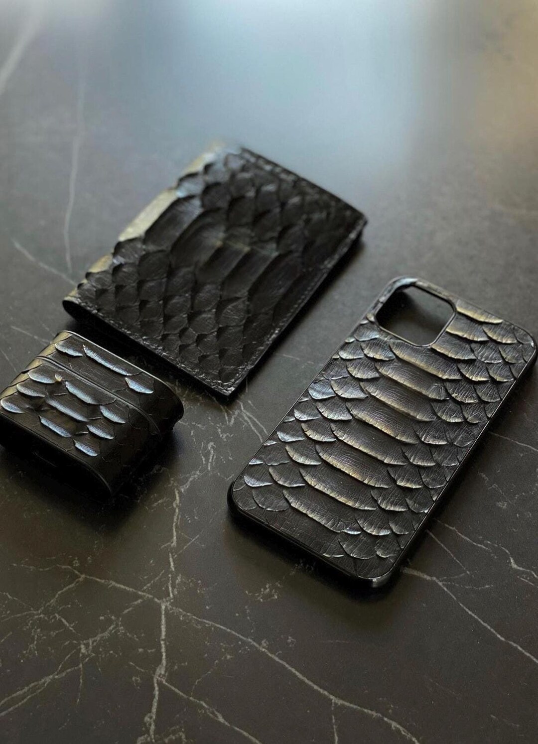 Real Python Leather iPhone 16 15 14 Case , Customized iPhone 16 Pro ...