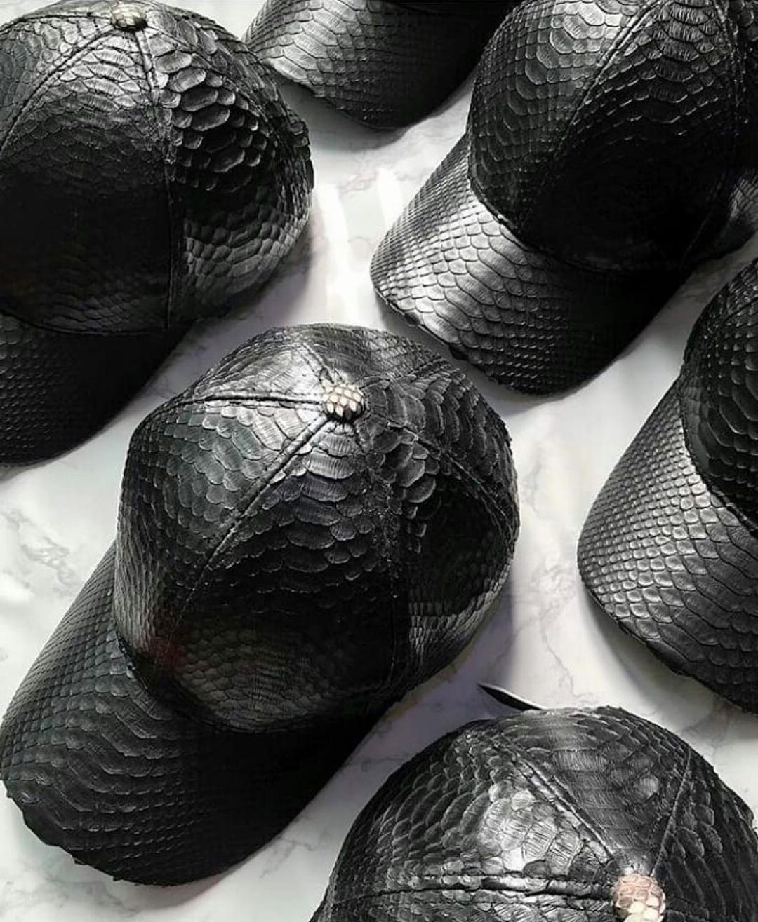 Genuine Python Leather Baseball Model Hat , Premium Python Leather Hats ...