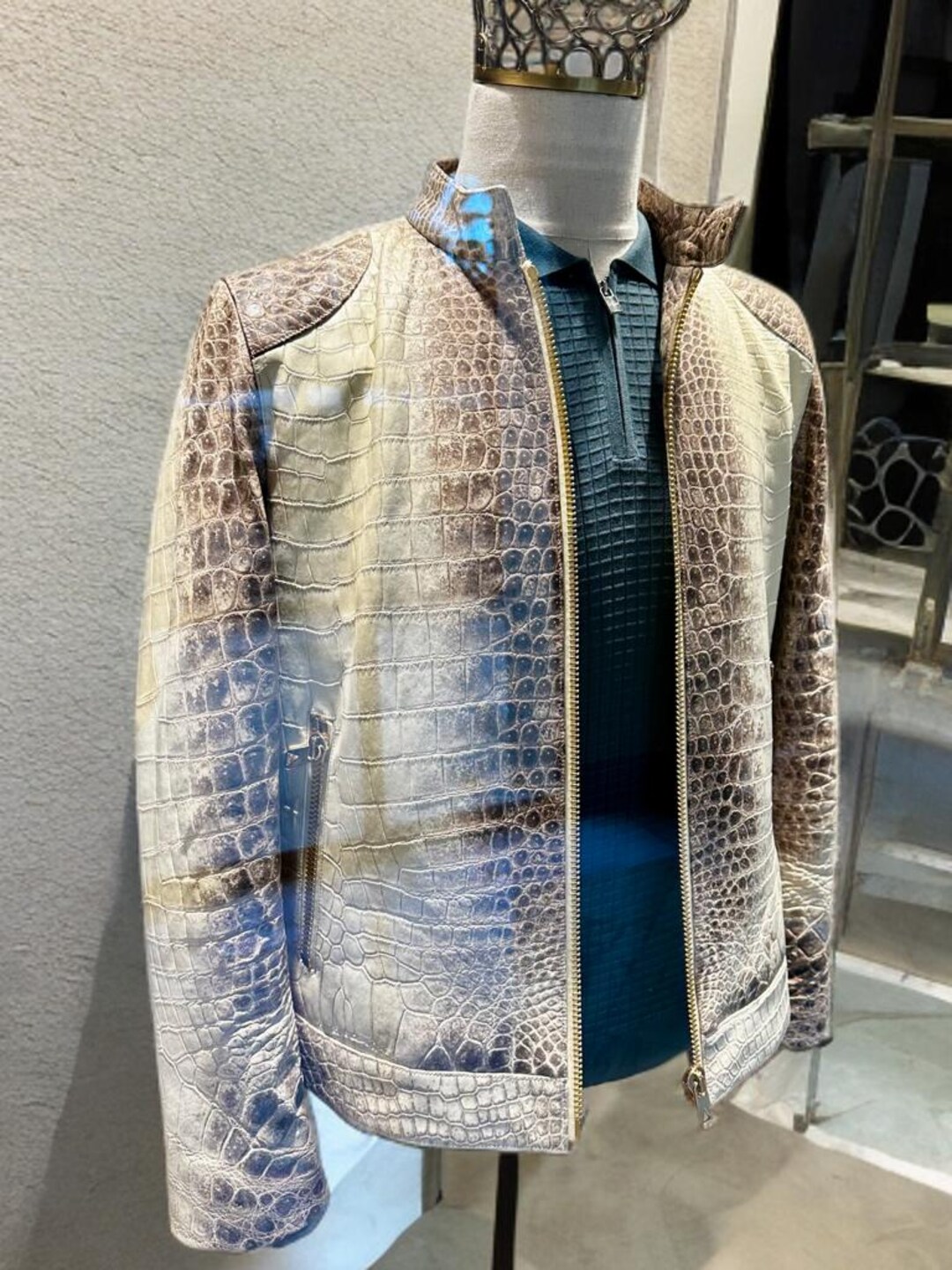 Himalayan Leather Biker Jacket: Custom Luxury Moto Style - Etsy