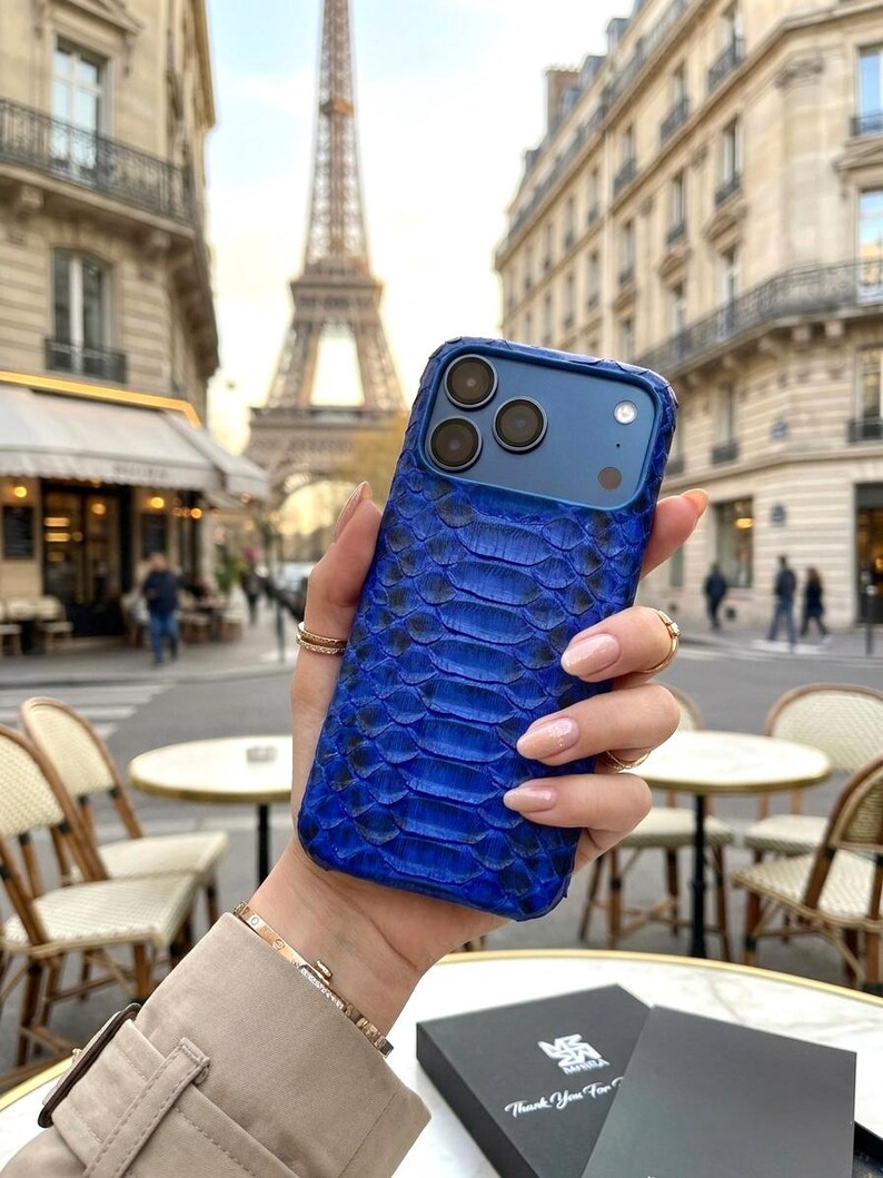 Snake Python Leather Personalized iPhone Case: Magsafe, Luxury Gift - Etsy