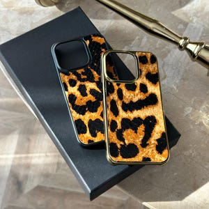 Real Python Leather iPhone 16 15 14 Case , Customized iPhone 16 Pro ...