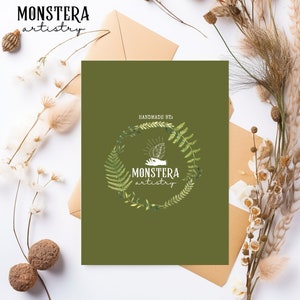 Mushroom Nature Themed Birthday Card - Digital Download, Printable, 5x7 ...