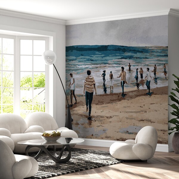 Seaside Murals Wall Art - Etsy