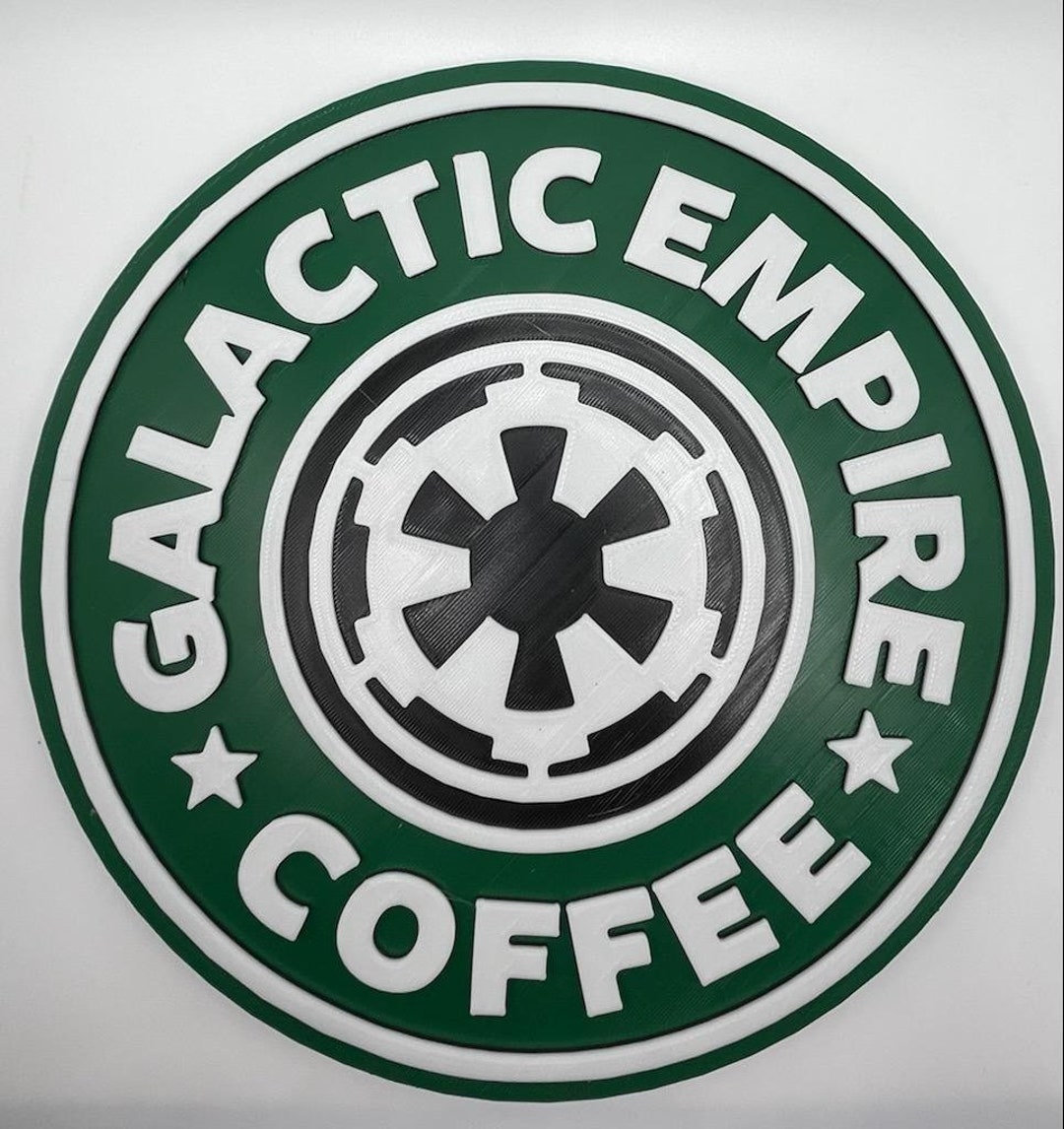 Star Wars Starbucks Sign - Galactic Empire Coffee - Coffee Bar Sign - Etsy