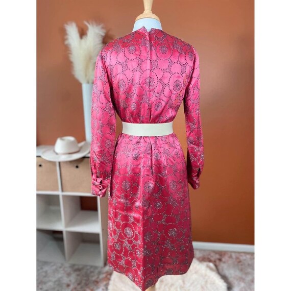 1970s Western Pink Glam Dress By Utah Tailoring Mills… - Gem